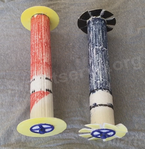 A method of enhancing the Magnus effect by using blades instead of end ...